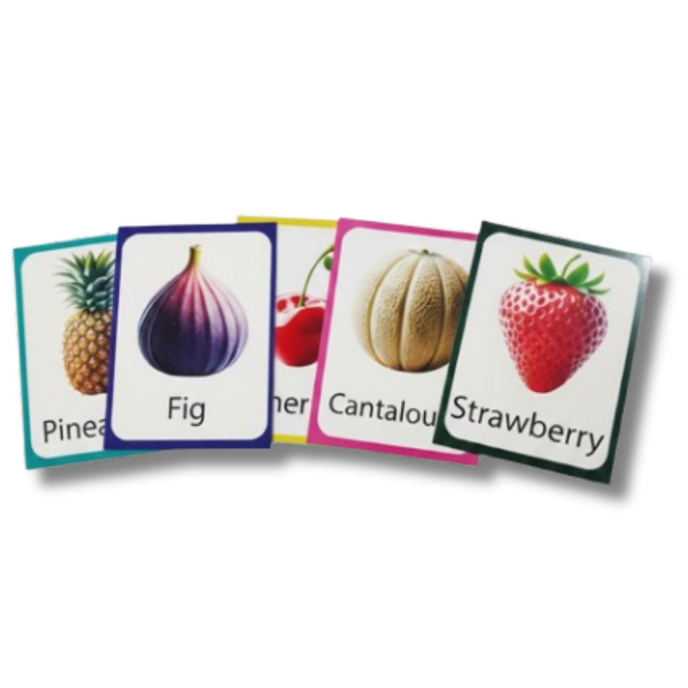 Fruits Names Flash Cards for Kids – Educational Learning Cards | XAIR ...