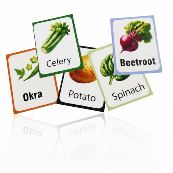 Vegetable Names Flash Cards for Kids – Educational Learning Cards ...